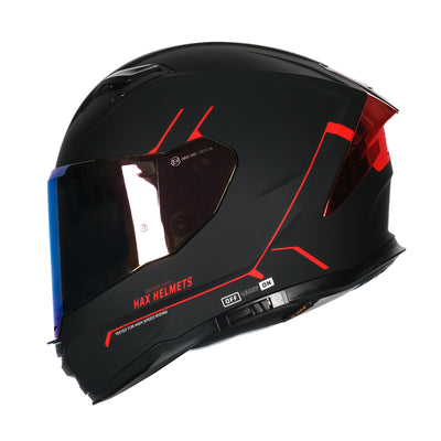 Matte Black Red Motorcycle Helmet