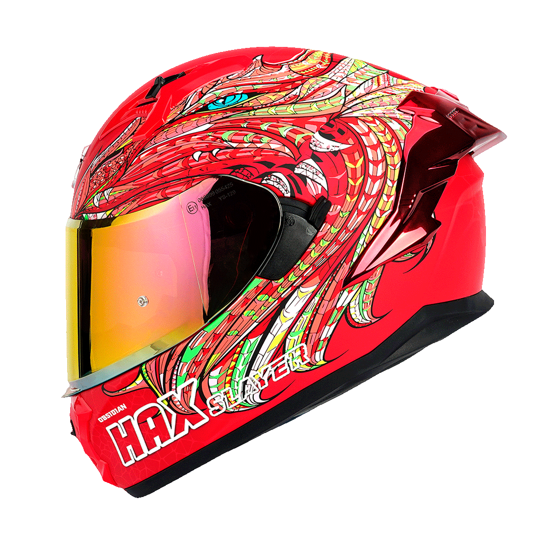 HAX Obsidian PRO Full Face Helmet Slayer Red – haxgear