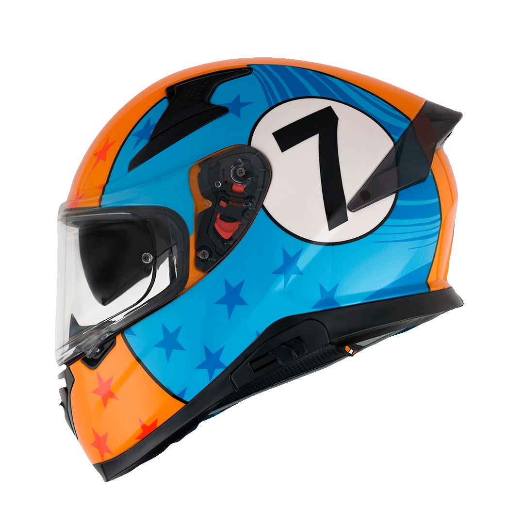HAX Impulse Motorcycle Helmet Gulf Livery – haxgear