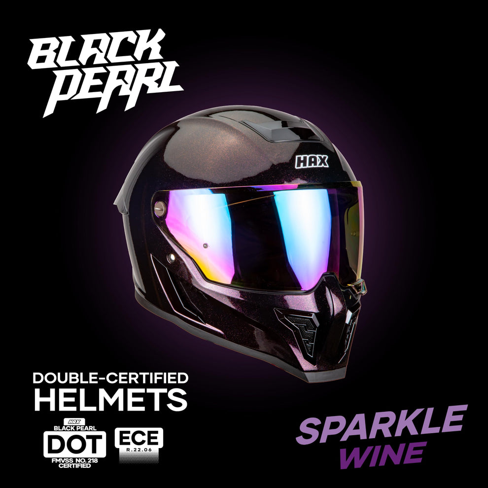 HAX Black Pearl Full Face Helmet Aurora Wine – haxgear