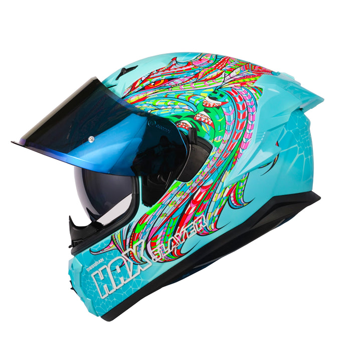 HAX Obsidian PRO Full Face Helmet Slayer Turquoise