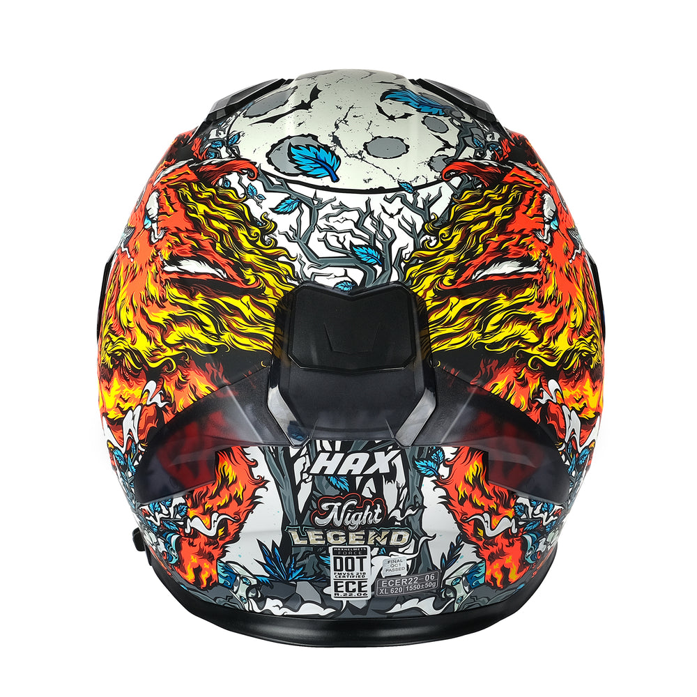 Motorcycle Helmet Night Legend Glow In The Dark