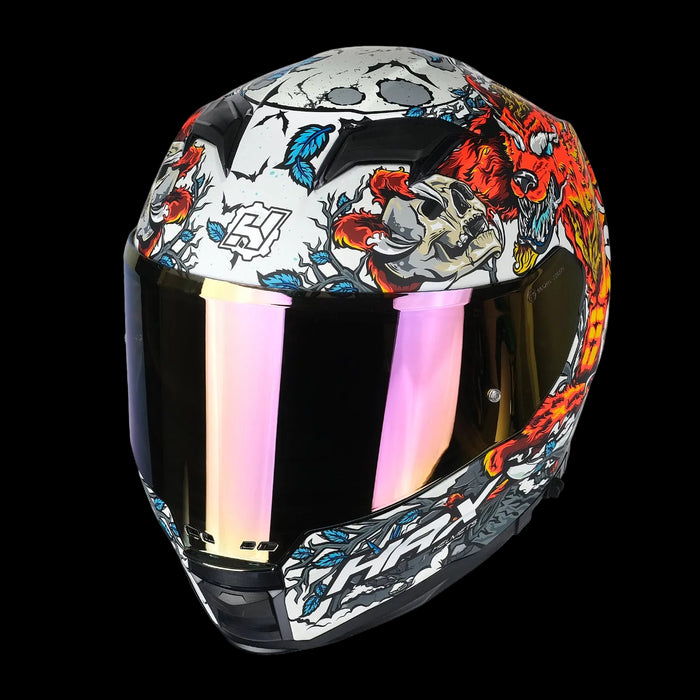 Motorcycle Helmet Night Legend Glow In The Dark