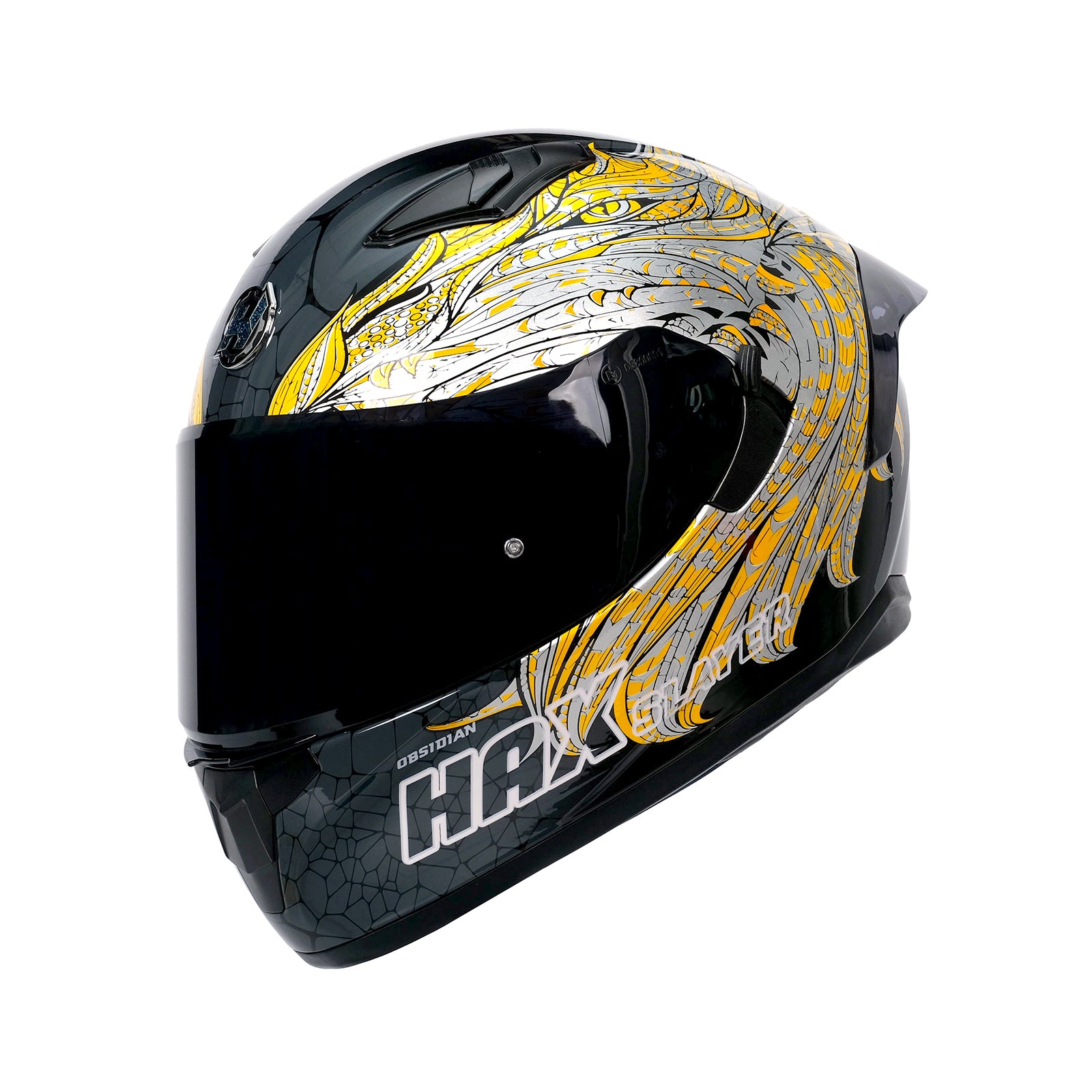 Alebrije Dragon Slayer Motorcycle Helmet Black Gold