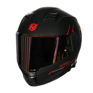 Matte Black Red Motorcycle Helmet