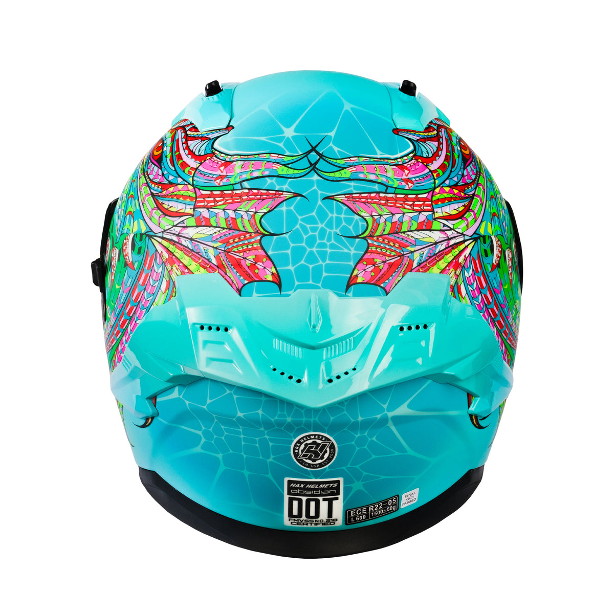 HAX Obsidian PRO Full Face Helmet Slayer Turquoise