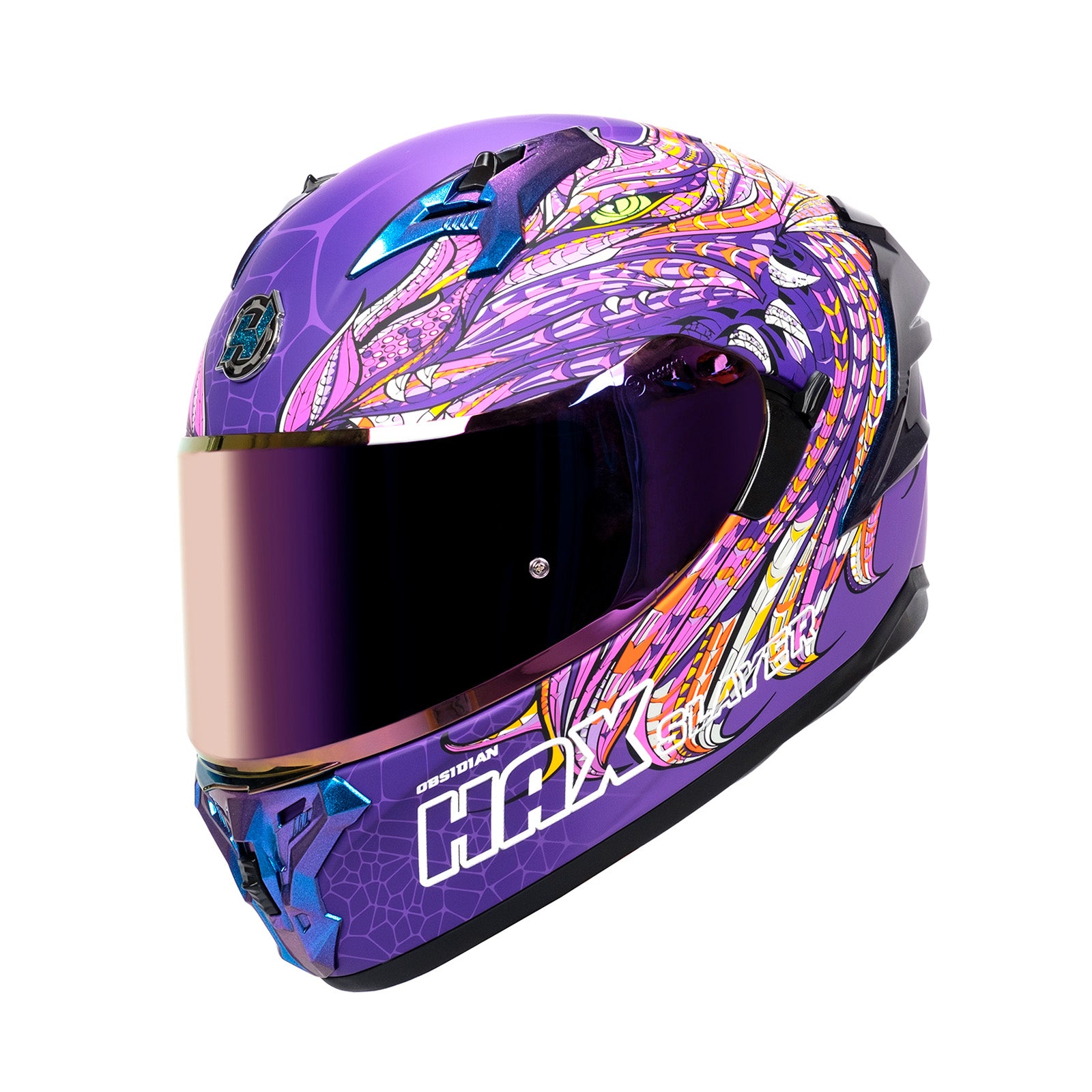Slayer Purple Pro Motorcycle Helmet