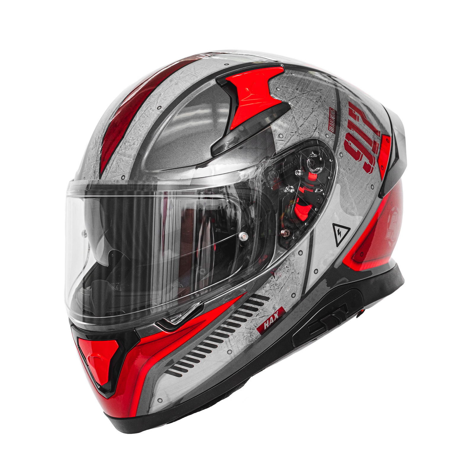 Droid Red Motorcycle Helmet